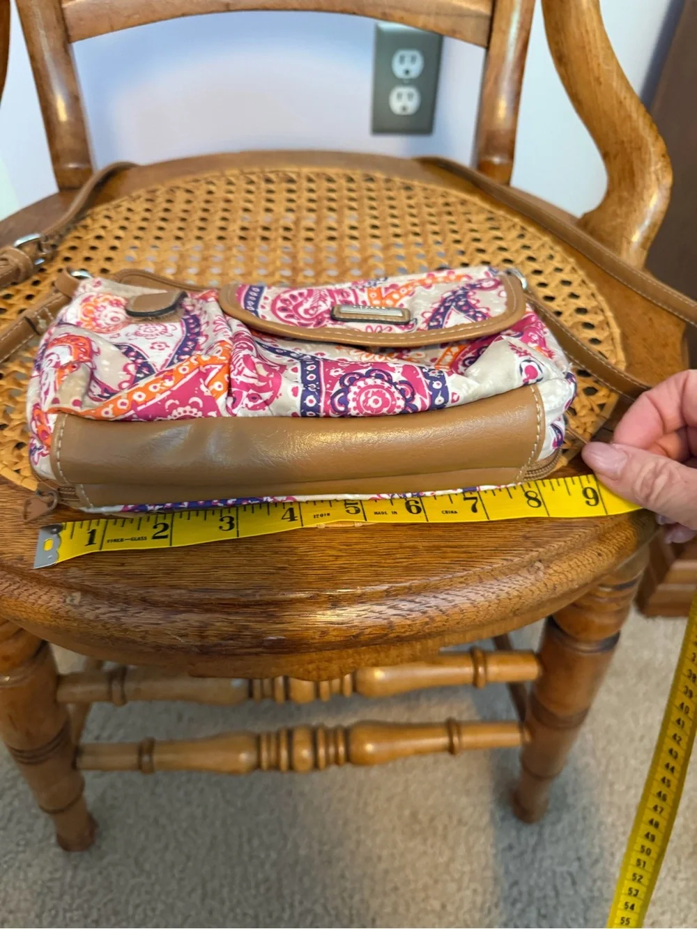 Rosetti | Bags | Rosetti Paisley Crossbody With Tan Trim | Poshmark